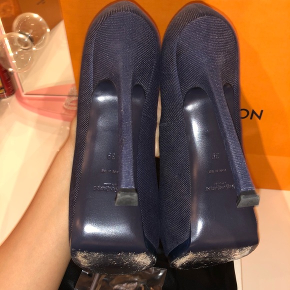 Yves Saint Laurent | Shoes | Ysl 5 Pump Jeans Toronto Blue | Poshmark
